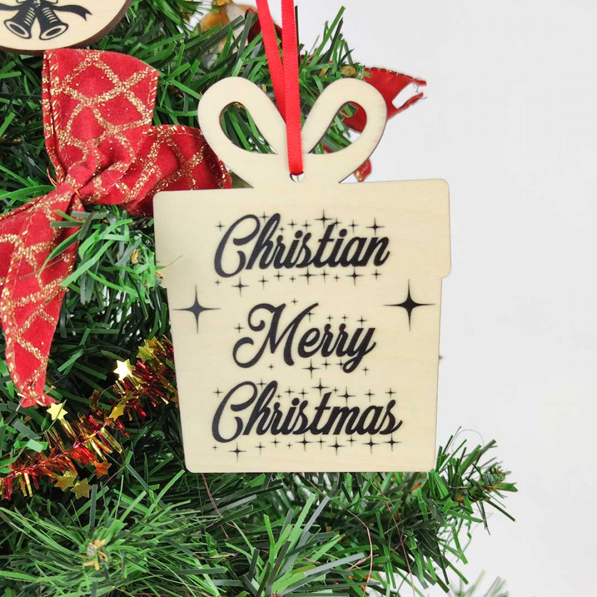 Ornament pentru pomul de Crăciun "Cutie cadou"