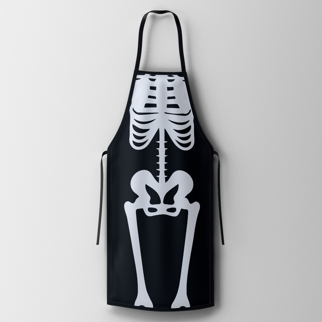 Șorț de grătar cu model - SCHELET